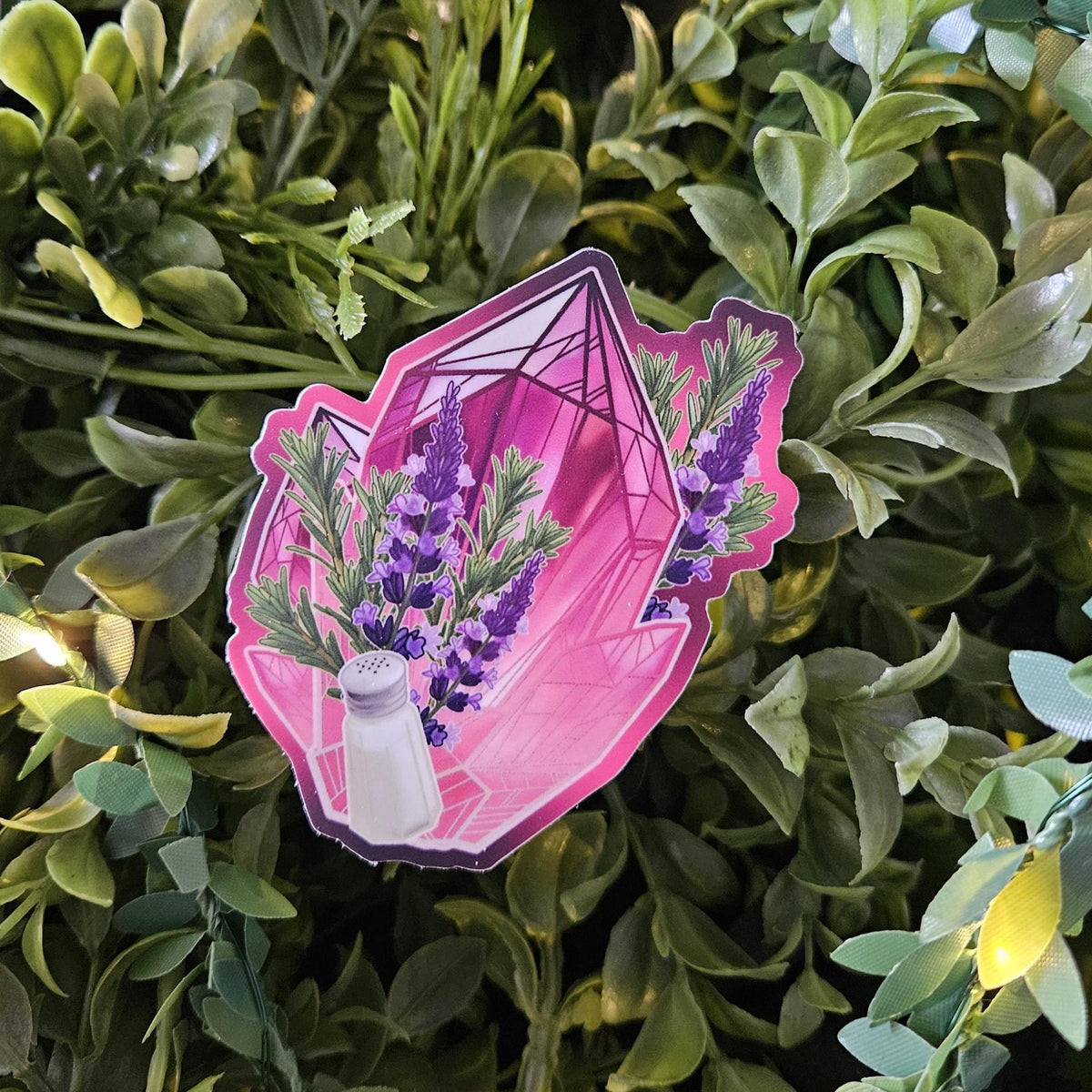 MATTE STICKER: Rosemary Lavender and Salt Magic Crystal , Witchy ...